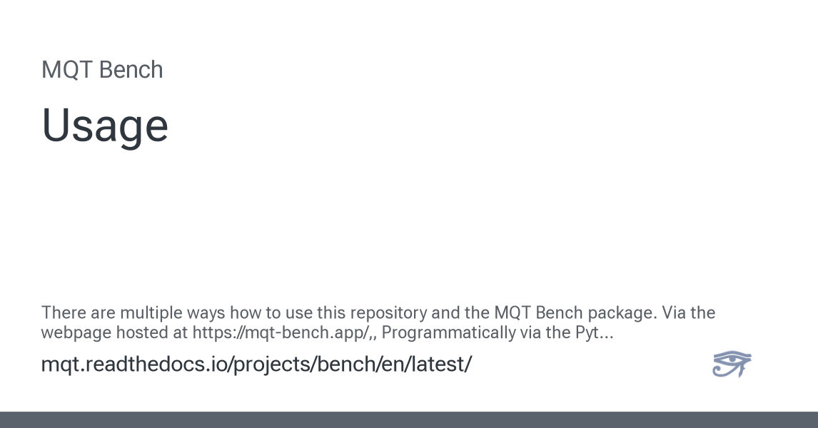Usage - MQT Bench 2.2.3.dev7 documentation
