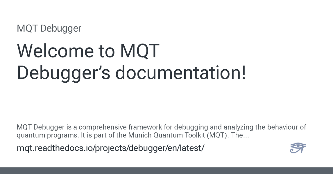 MQT Debugger 1.2.1.dev170 documentation