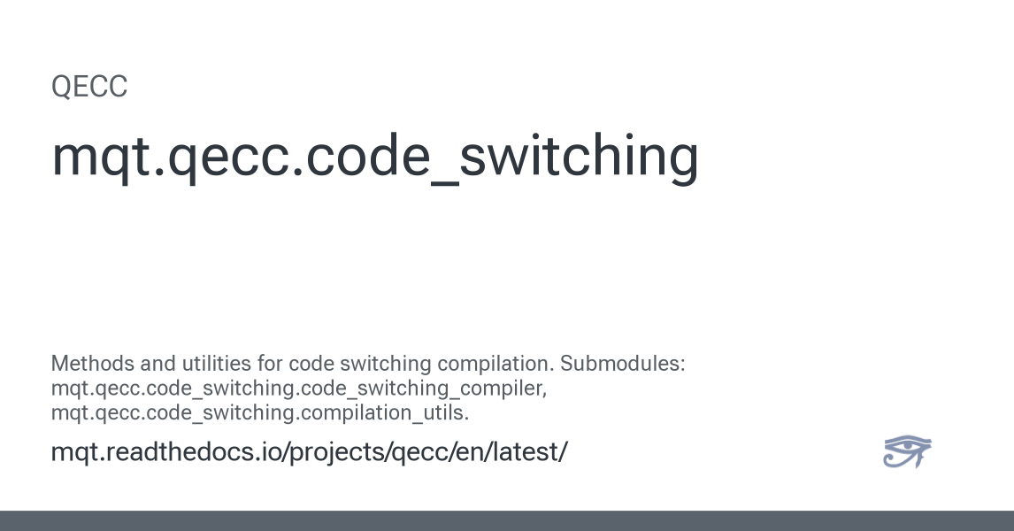 mqt.qecc.code_switching - QECC 1.9.1.dev224 documentation