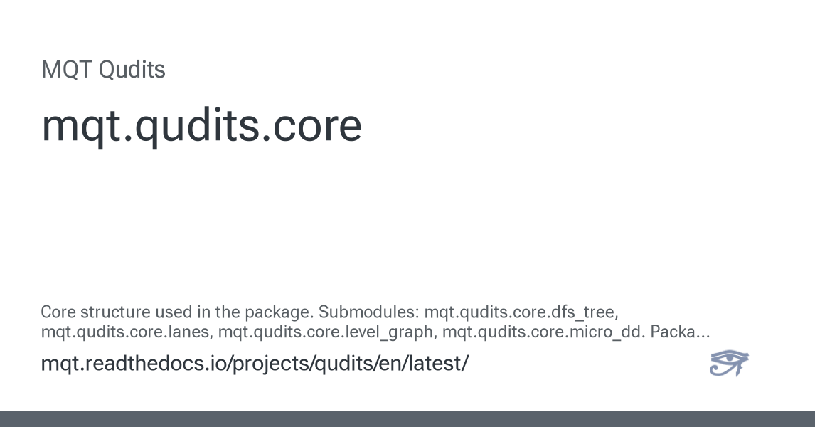 mqt.qudits.core - MQT Qudits 0.4.1.dev104 documentation